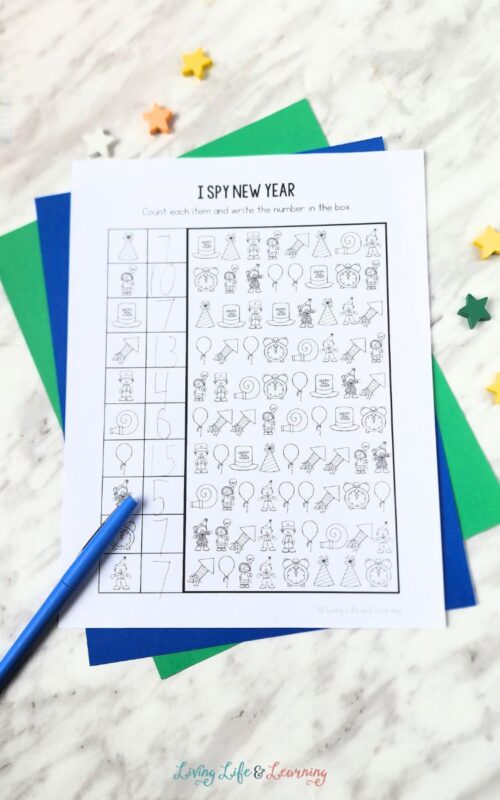 New Year Activity Sheets: Fun and Educational Printable for Kids