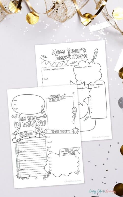 New Year Worksheets for 2026: Encouraging Goal-Setting for Kids