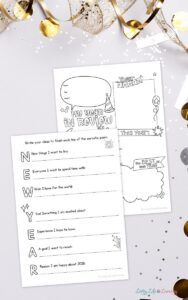 New Year Worksheets for 2026: Encouraging Goal-Setting for Kids