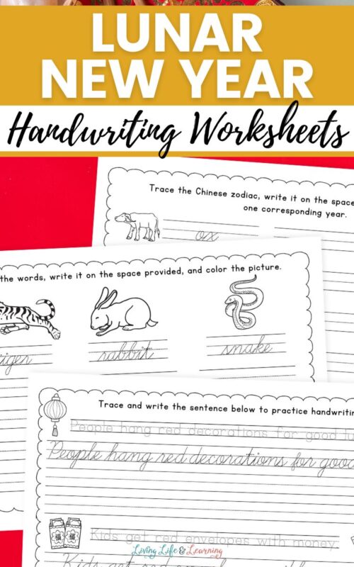 Lunar New Year Handwriting Worksheets: Fun and Festive Pages