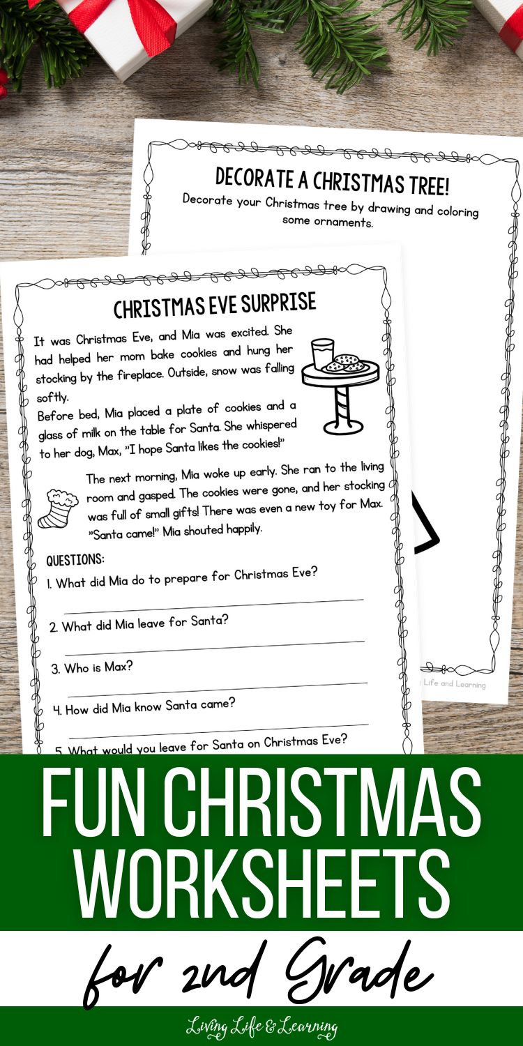 Christmas Worksheets for 2nd Grade: Mixing Fun and Learning