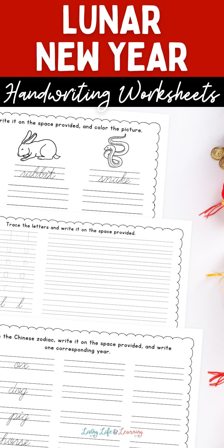 Lunar New Year Handwriting Worksheets: Fun and Festive Pages