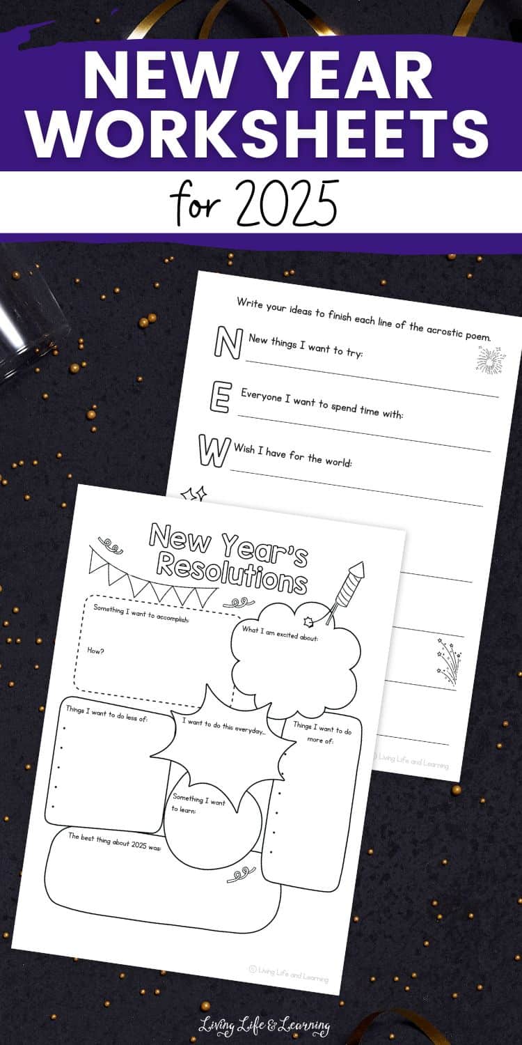 New Year Worksheets for 2026: Encouraging Goal-Setting for Kids