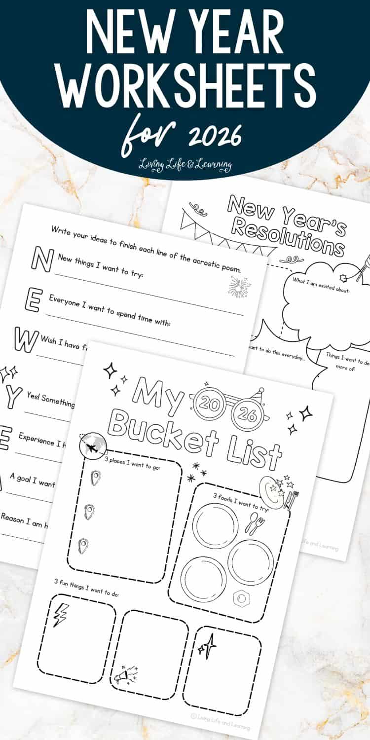 New Year Worksheets for 2026: Encouraging Goal-Setting for Kids
