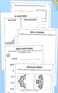 Snow Worksheets for Kids: Engaging Winter Learning Activities