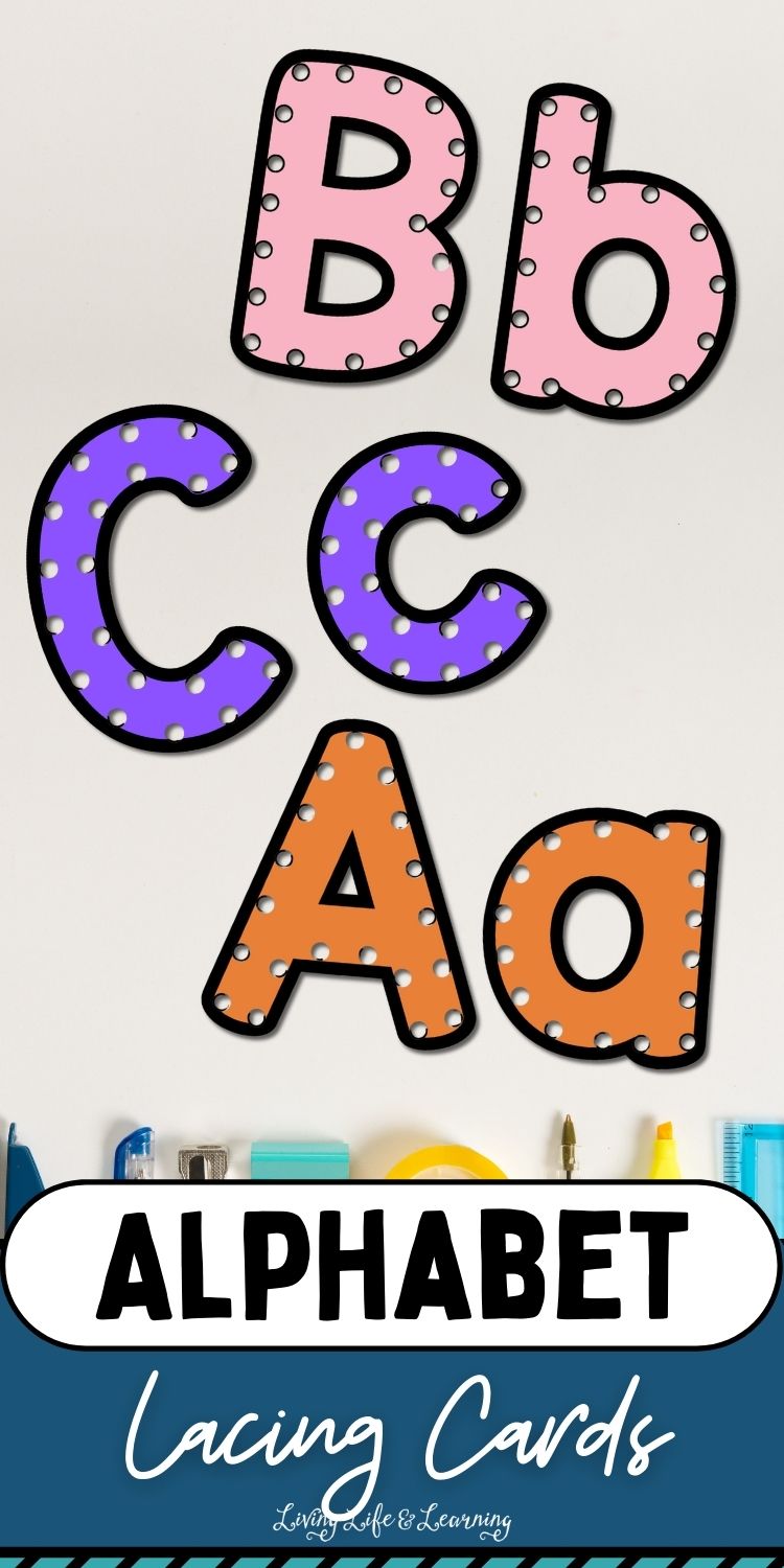 Engaging Alphabet Lacing Cards for Fine Motor Skill Development