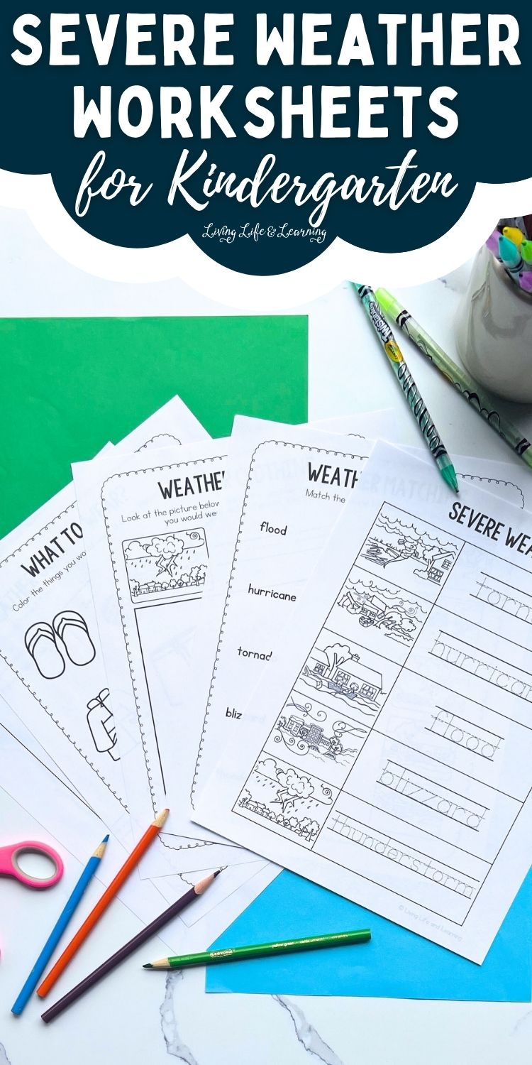 Understanding Severe Weather: Kindergarten Worksheets