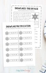 Snowflake Activity Sheets to Enhance Winter Learning