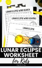 Lunar Eclipse Worksheet for Kids: Interactive Science Activities