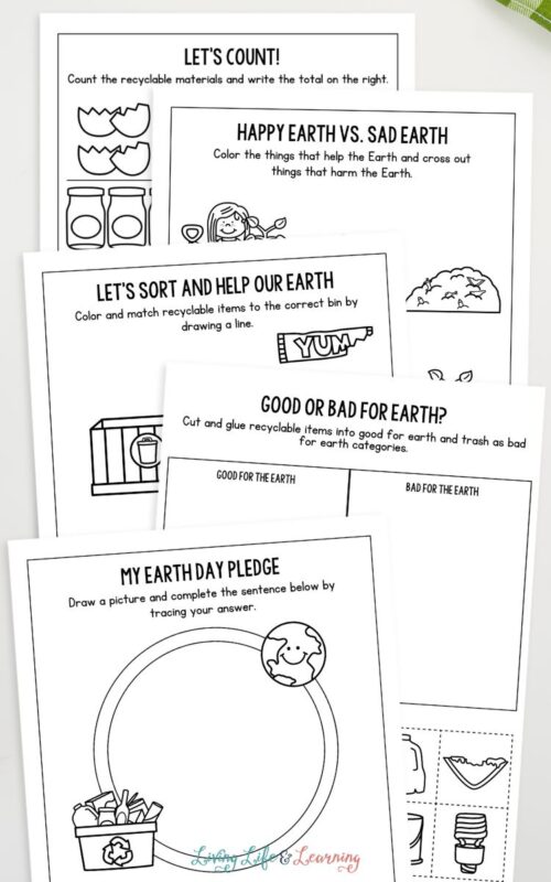 Earth Day Printable for Kindergarten: Engaging and Fun Pages