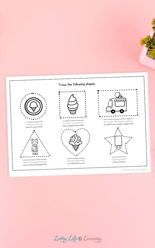 Ice Cream Tracing Worksheets: Handwriting Practice This Summer