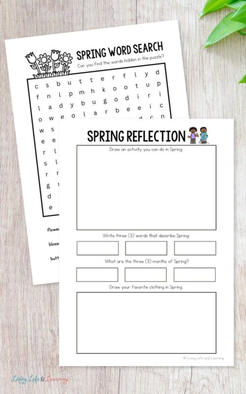Spring Activity Sheets: Fun Learning for Spring Season