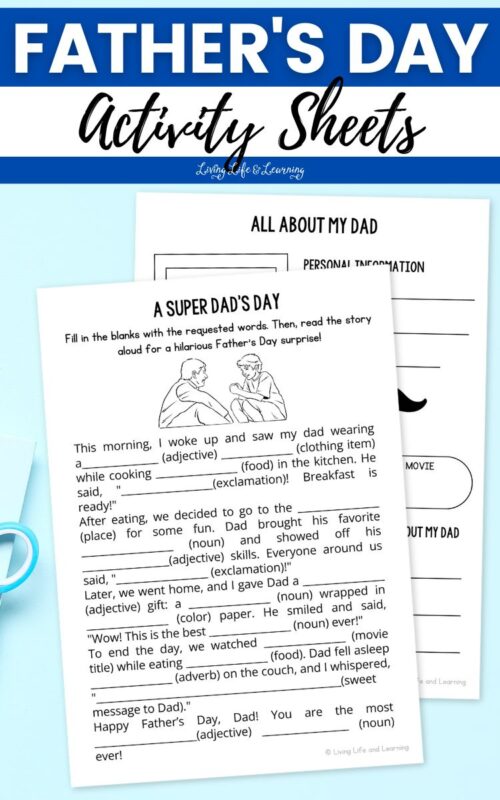 Father's Day Activity Sheets: Educational Way to Show Love