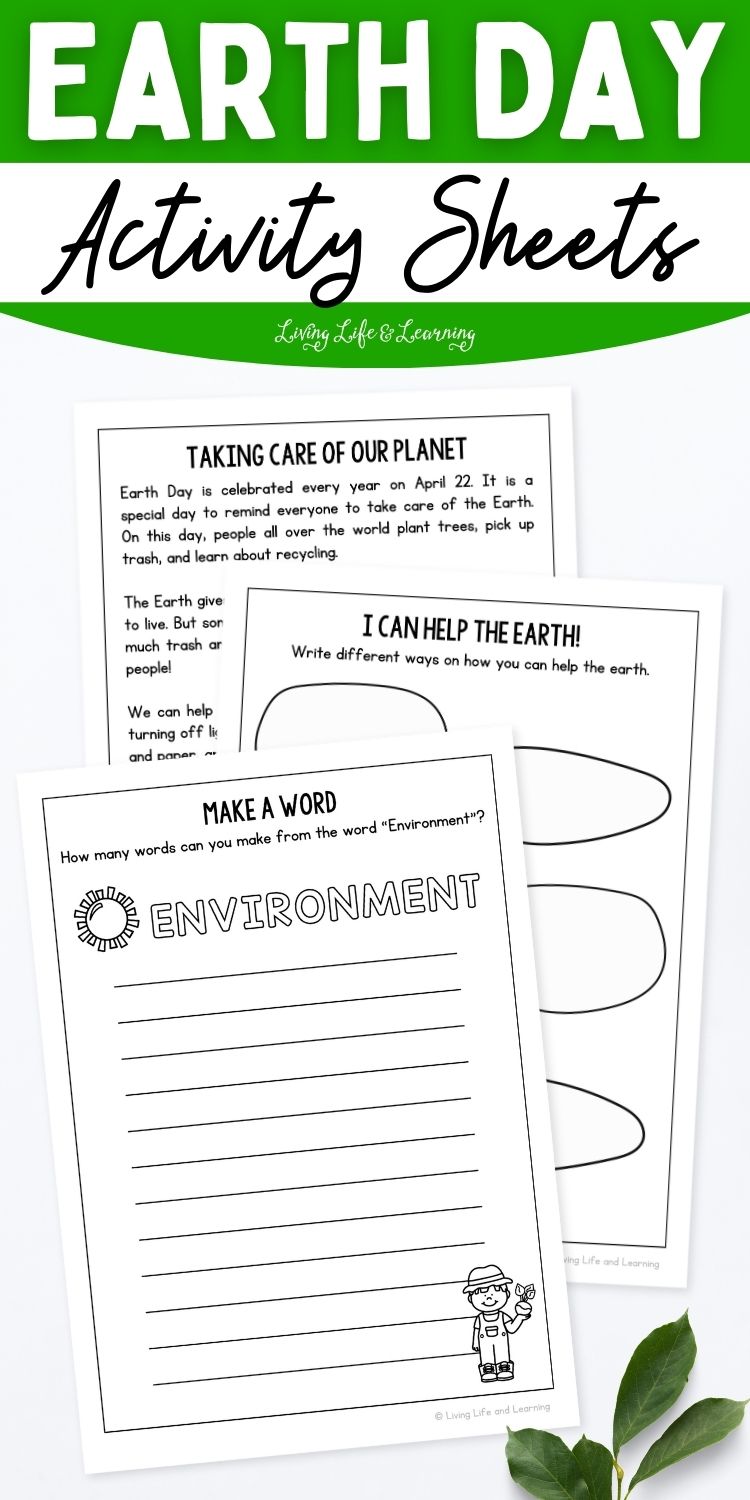 Earth Day Activity Sheets: Environmental Awareness for Kids