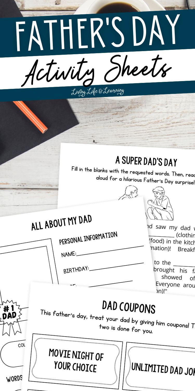Father's Day Activity Sheets: Educational Way to Show Love