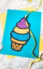 Ice Cream Lacing Cards to Enhance Fine Motor Skills
