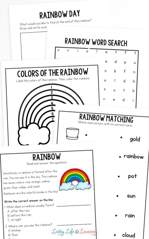 Rainbow Worksheets for Grade 1: Explore Colors in a Fun Way