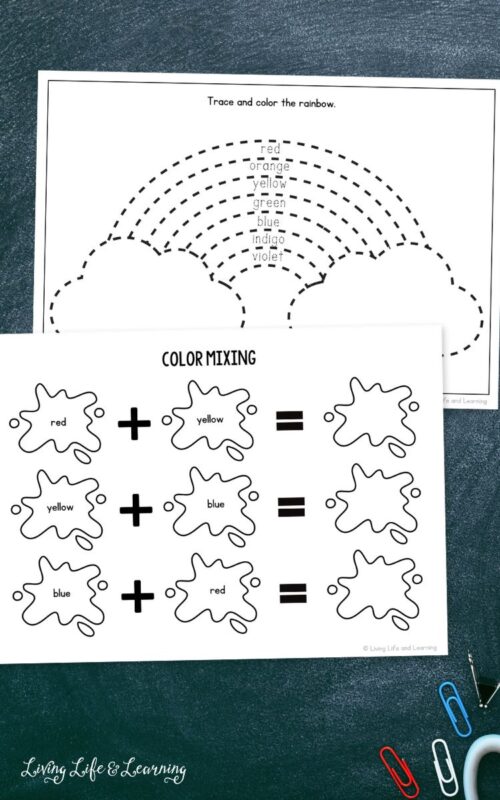 Rainbow Worksheets for Kindergarten: Printable Ideas