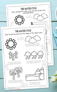 Water Cycle Worksheets for Kindergarten: Fun Weather Resource