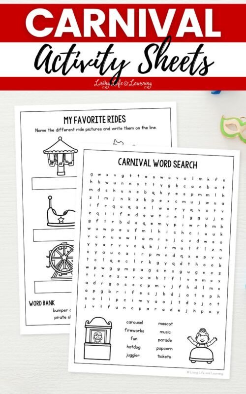 Carnival Activity Sheets to Boost Summer Learning