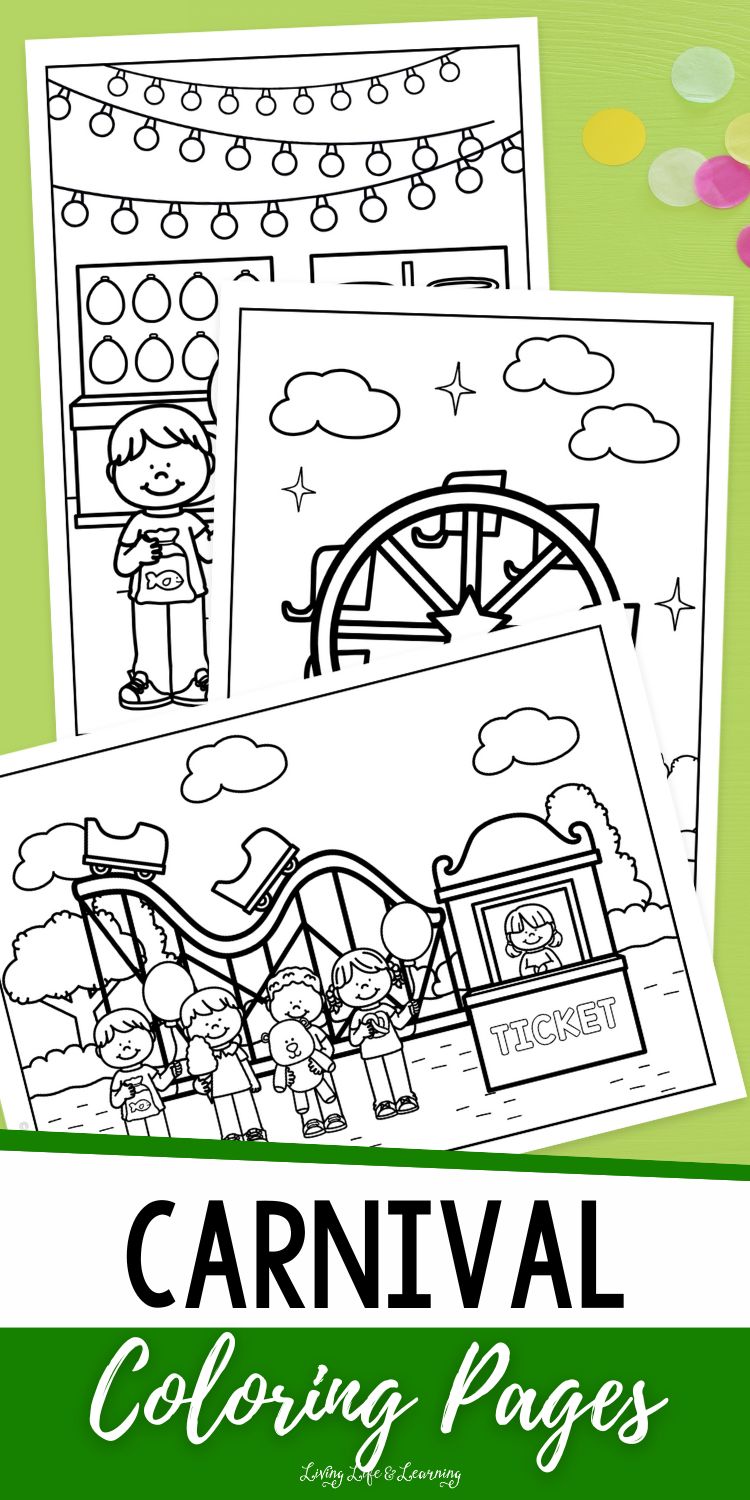 Carnival Coloring Pages for Little Artists' Screen-Free Fun