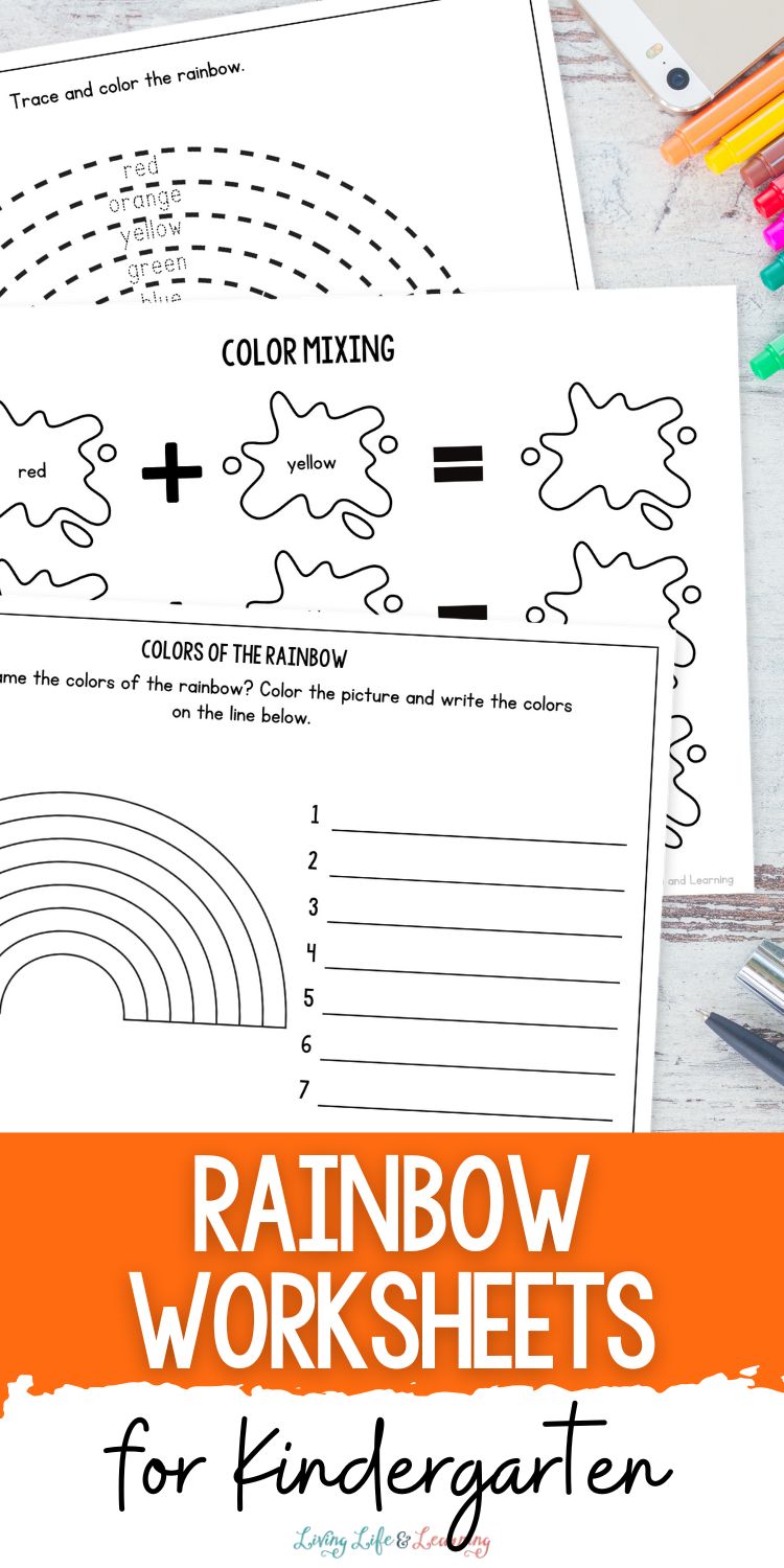 Rainbow Worksheets for Kindergarten: Printable Ideas