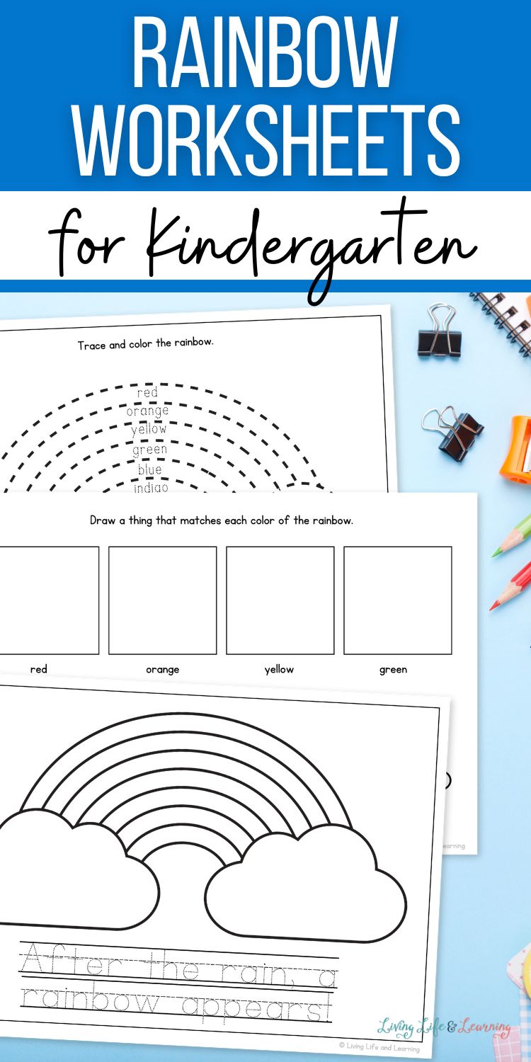 Rainbow Worksheets for Kindergarten: Printable Ideas