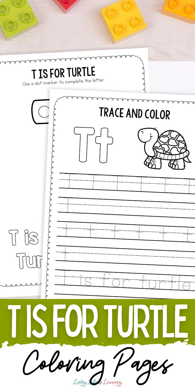 T is for Turtle Coloring Pages: Engage Early Learning
