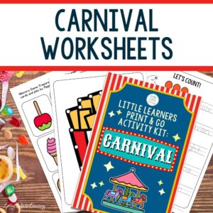 Carnival Tracing Worksheets to Boost Early Writing Skills