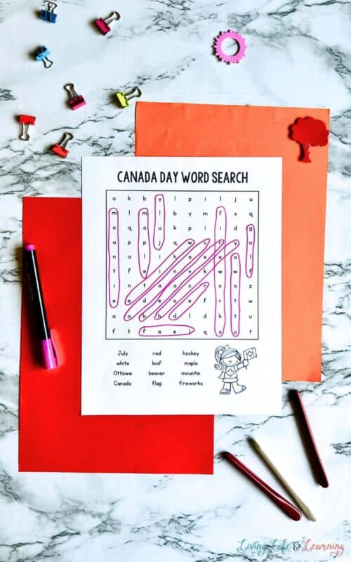Canada Day Activity Sheets to Teach Canadian Traditions