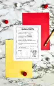 Free Printable Canada Day Worksheets for Summer Fun