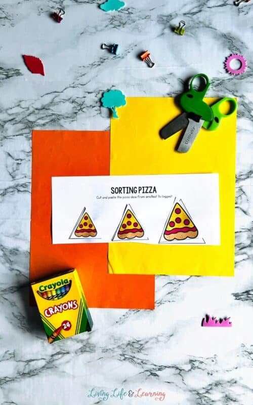 Shape Size Sorting Printables for Vocabulary and Early Math Skills