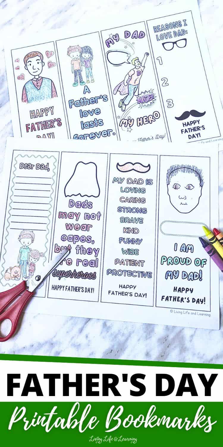 Father's Day Printable Bookmarks: Easy Keepsakes to Make