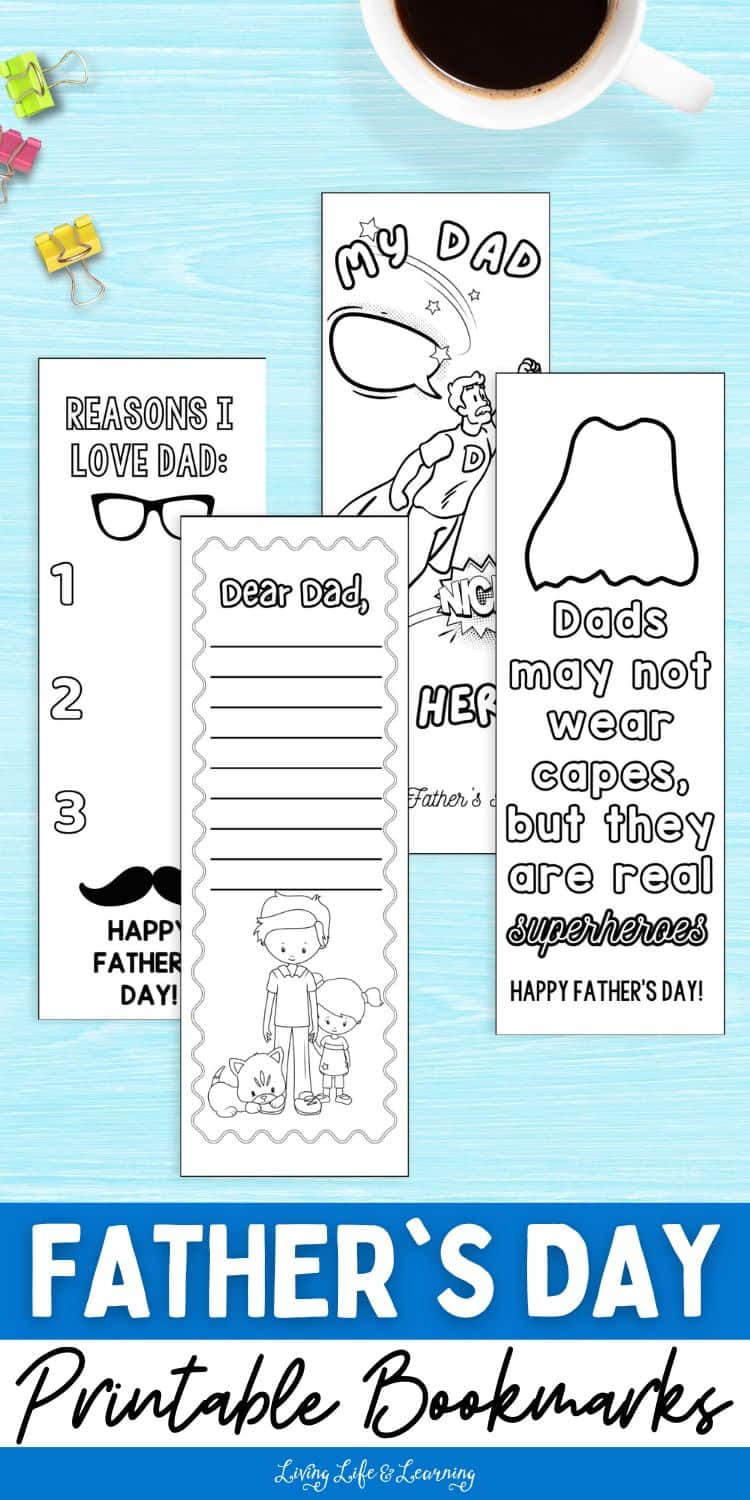 Father's Day Printable Bookmarks: Easy Keepsakes to Make