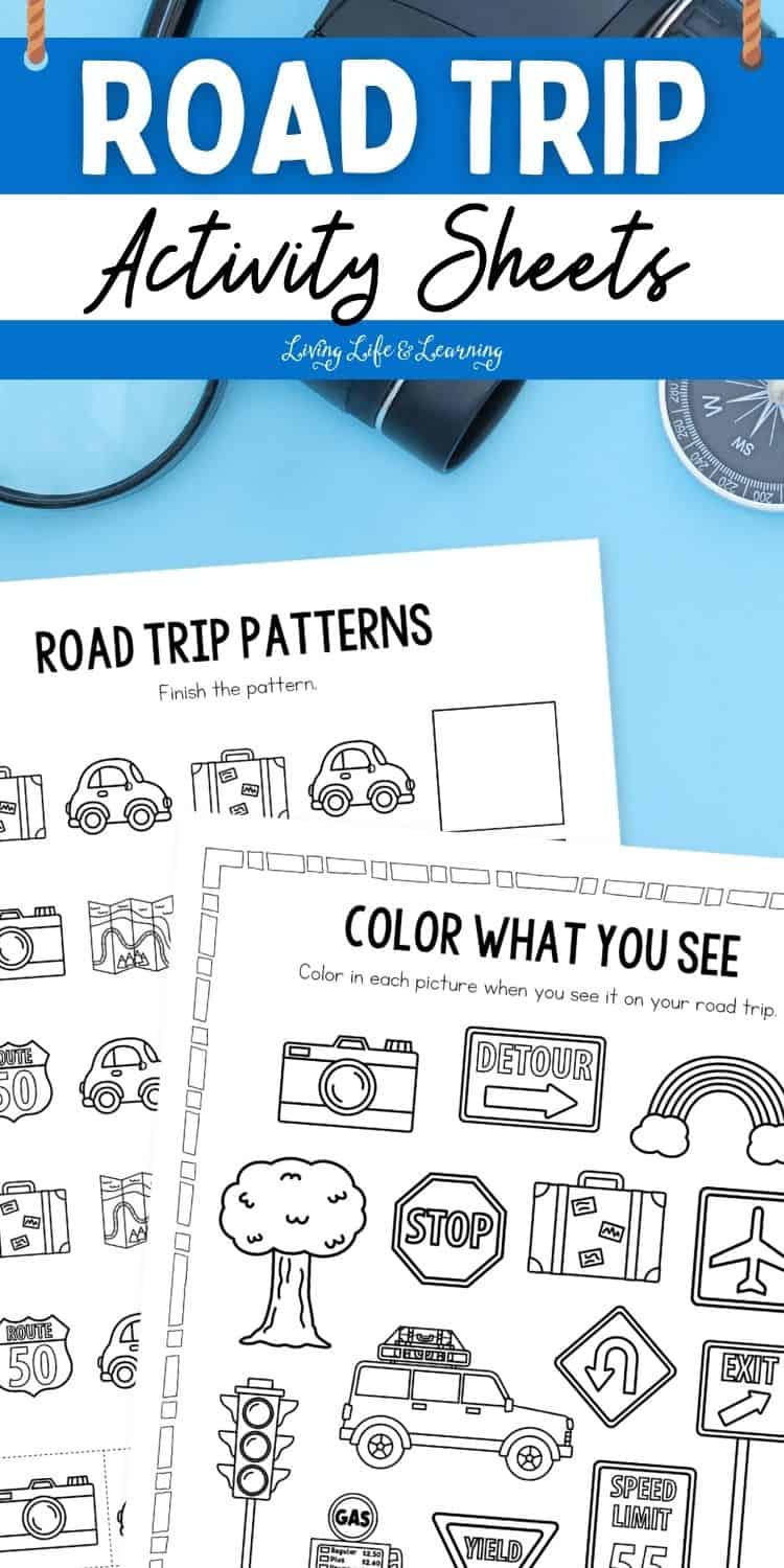 Road Trip Activity Sheets: Entertain Your Kids During Long Drives