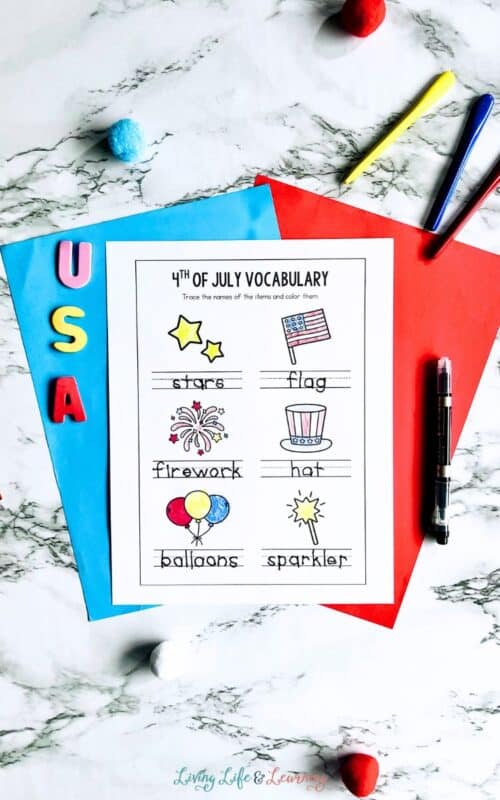 4th of July Handwriting Worksheets for Engaging Summer Learning
