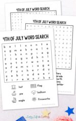 4th of July Word Search Printables for Summer Fun