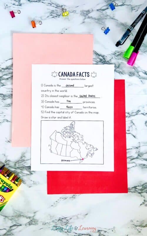 Canada Worksheets for Kids: Explore Geography and History