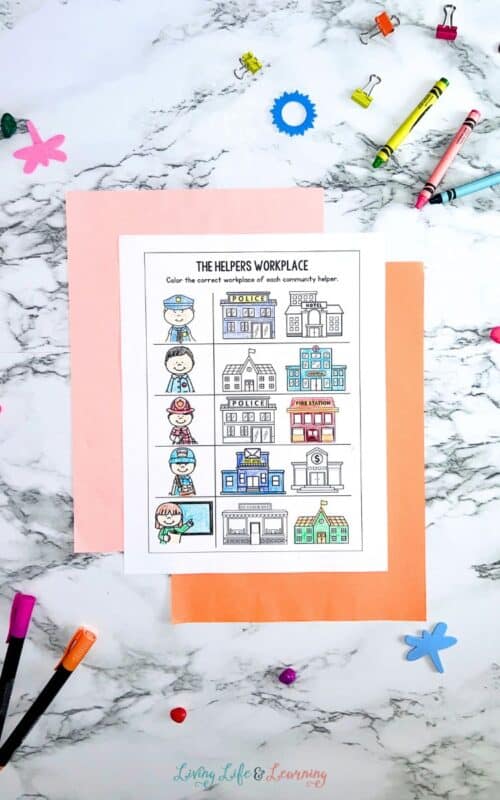 Community Helpers Worksheets for Early Childhood Education