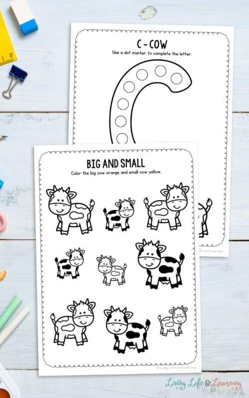 Cow Worksheets for Preschool: Fun and Learning