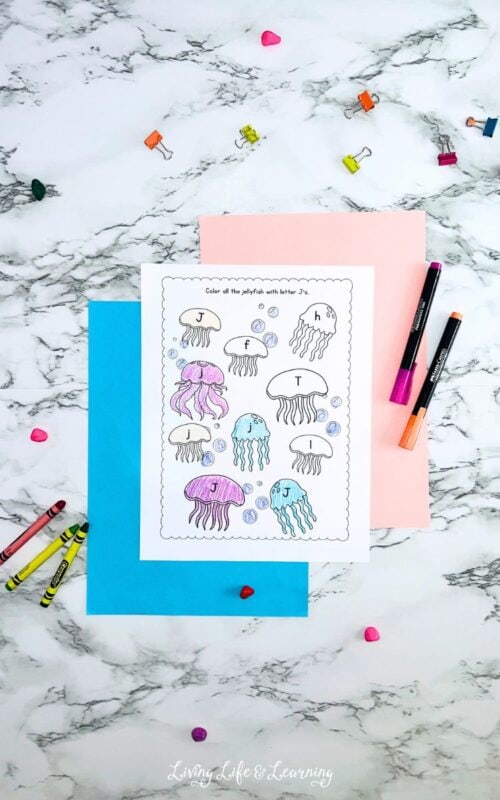 Jellyfish Worksheets for Preschoolers: Ocean Theme Activities
