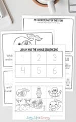 Jonah and the Whale Printable Mini Book: Bible Stories for Kids