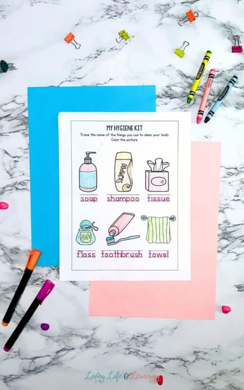 Keeping My Body Clean and Healthy Worksheets for Kids
