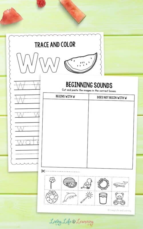 W is for Watermelon Worksheets: Fun Learning Ideas