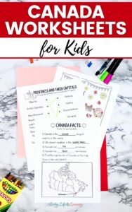 Canada Worksheets for Kids: Explore Geography and History