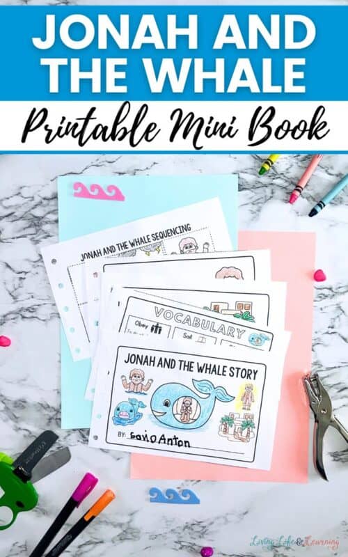 Jonah and the Whale Printable Mini Book: Bible Stories for Kids