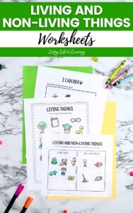 Living and Non-Living Things Worksheets for Learning