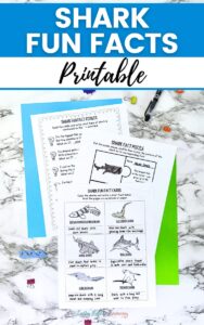 Shark Fun Facts Printable Featuring Five Activities to Engage Kids