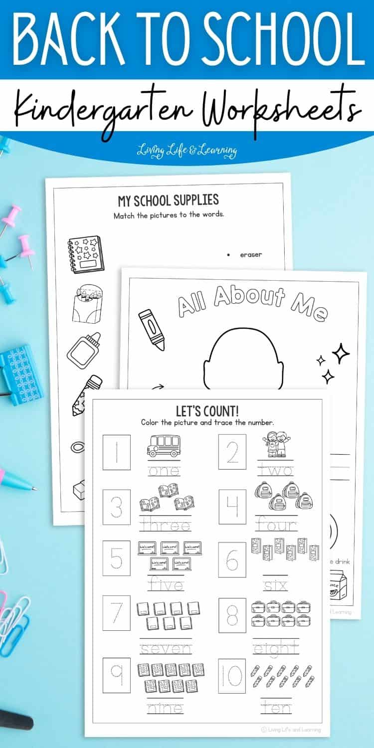 Back to School Kindergarten Worksheets to Ease Transition