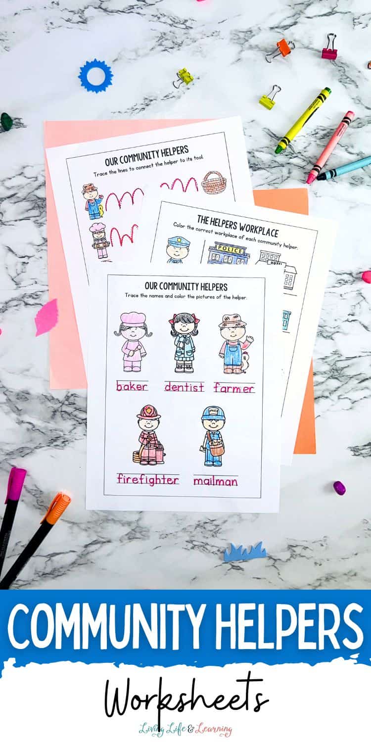 Community Helpers Worksheets for Early Childhood Education